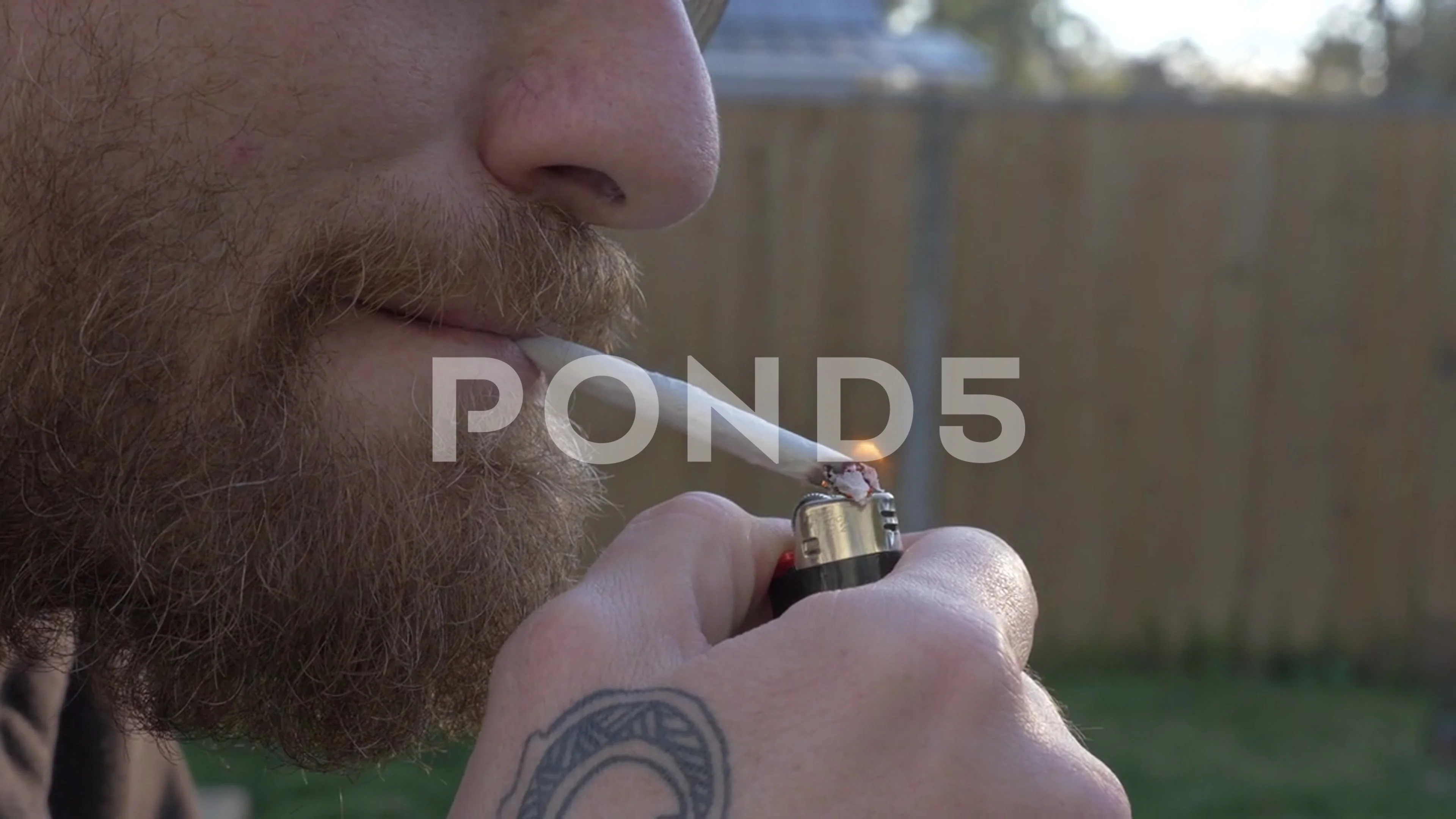 Lighting A Blunt Outside