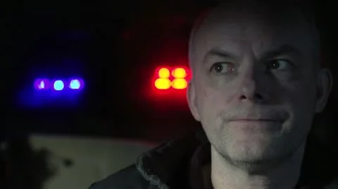 Man being pulled over by a police office... | Stock Video | Pond5