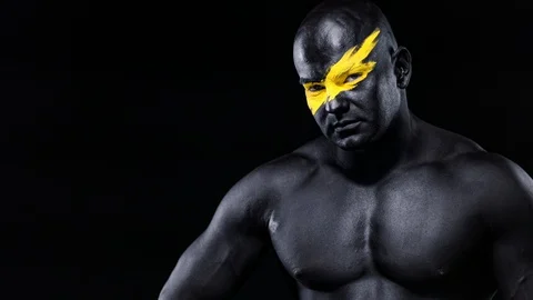 Man Paint Face Stock Video Footage | Royalty Free Man Paint Face Videos ...