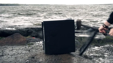 Businessman Destroying Computer Stock Footage ~ Royalty Free Stock ...