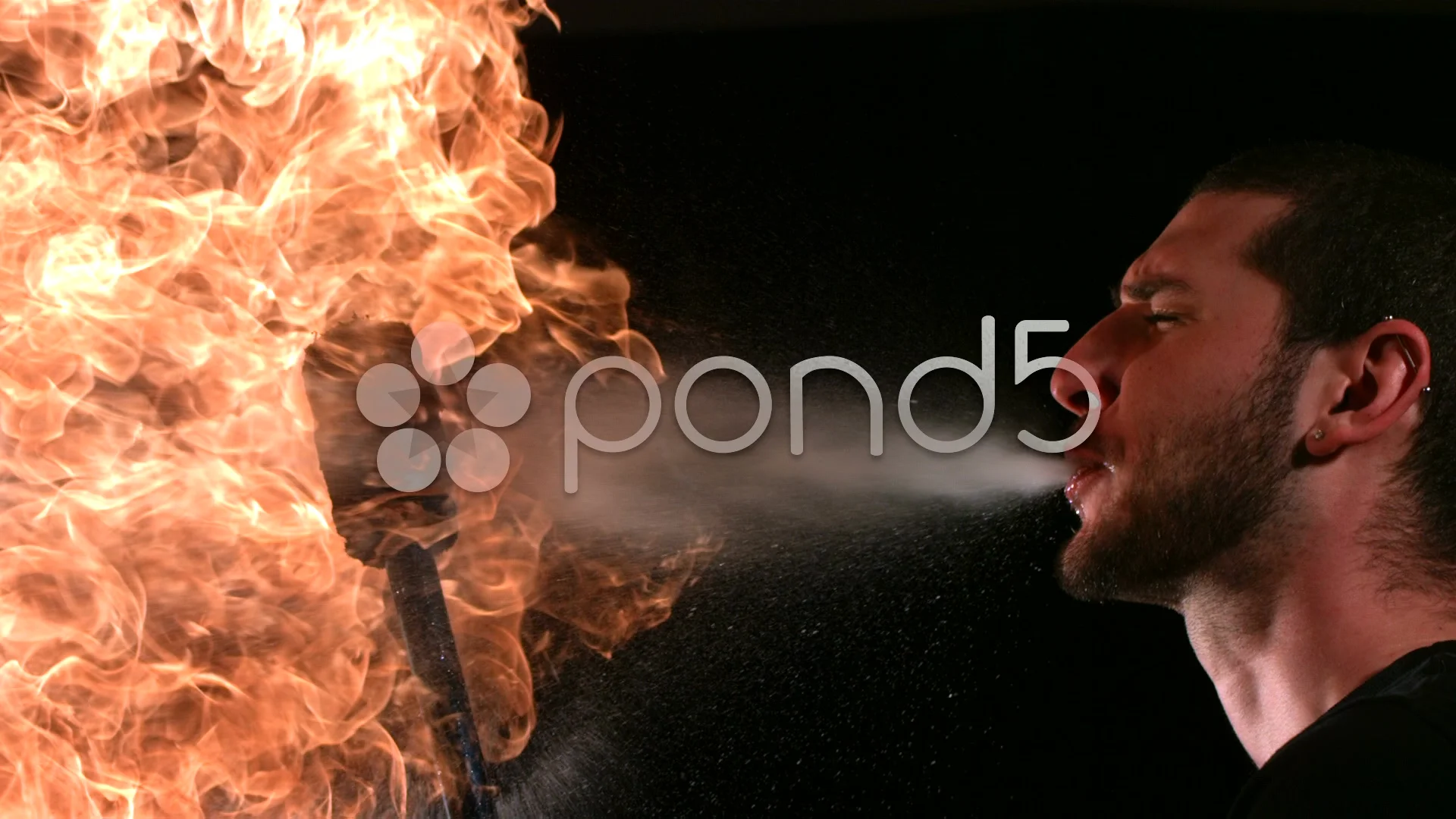 Person Breathing Out