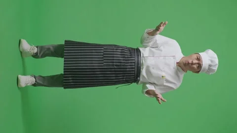 Man Chef Saying Why And Standing Doubtfu... | Stock Video | Pond5