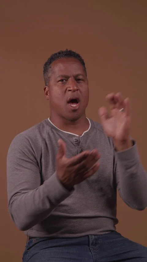 Man Clapping Hands Dramatically Stock Video Pond5