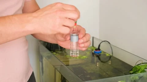 Man conducting water quality analysis fr... | Stock Video | Pond5