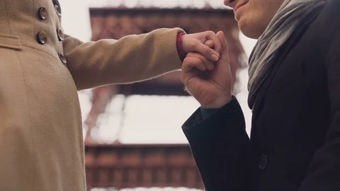 Man confessing his feelings and kissing ... | Stock Video | Pond5