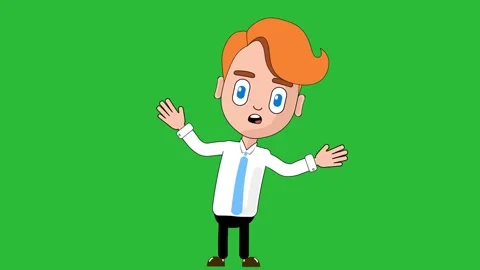 Man Confused Animation Character Loop Al... | Stock Video | Pond5