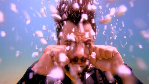 Crying Underwater Stock Video Footage | Royalty Free Crying Underwater ...