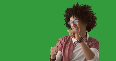 Man dancing on chroma key background | Stock Video | Pond5