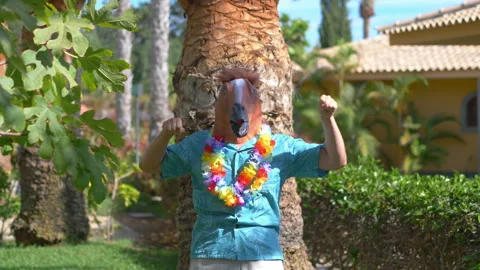 Man dancing in a horse mask in 4k slow m... | Stock Video | Pond5