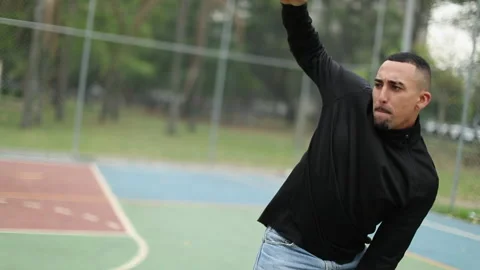 Man dancing street dance. Hispanic guy f... | Stock Video | Pond5