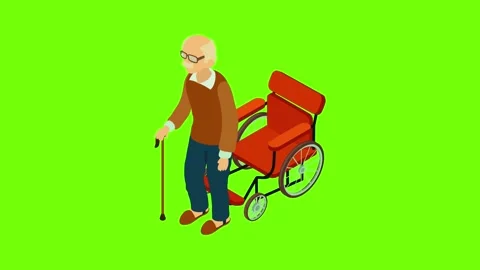 Disabled Walking Animation Stock Footage ~ Royalty Free Stock Videos ...