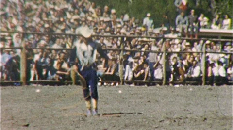 Man Does COWBOY ROPE TRICKS Western Rode... | Stock Video | Pond5