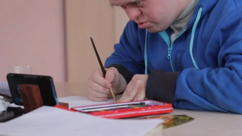 Down Syndrome Drawing Stock Videos – Royalty-Free HD & 4K Videos | Pond5