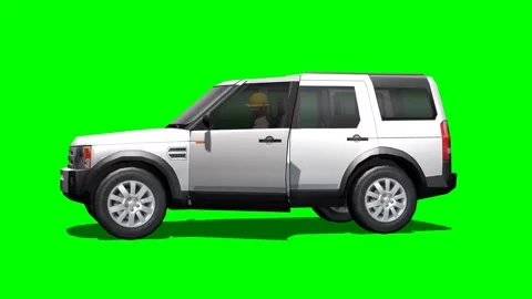 Man Driving Away In Jeep Green Screen An... | Stock Video | Pond5