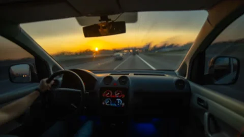 Car Driving Background Stock Video Footage | Royalty Free Car Driving ...