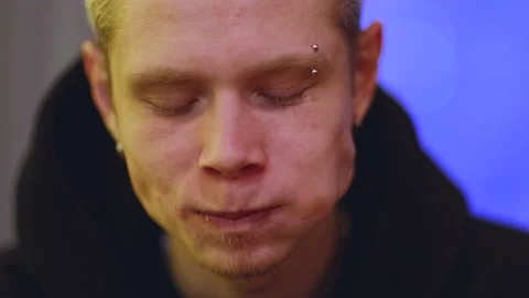 Man eating burger. Junk food, modern lif... | Stock Video | Pond5