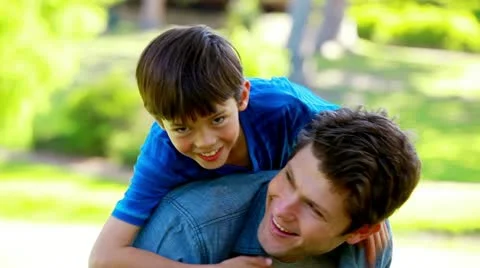 Man embracing his father | Stock Video | Pond5