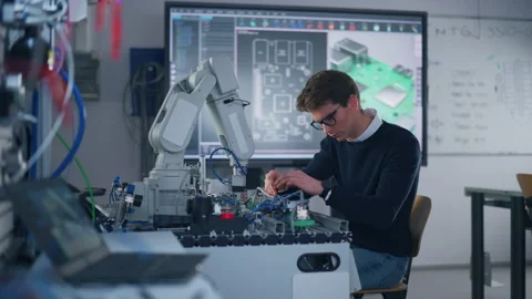 Robotic Arm Engineering Stock Footage ~ Royalty Free Stock Videos | Pond5