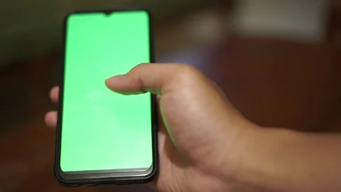 Man finger touching and scrolling mobile... | Stock Video | Pond5