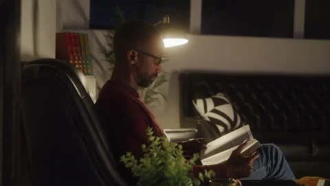 Man Flipping Through His Bible | Stock Video | Pond5