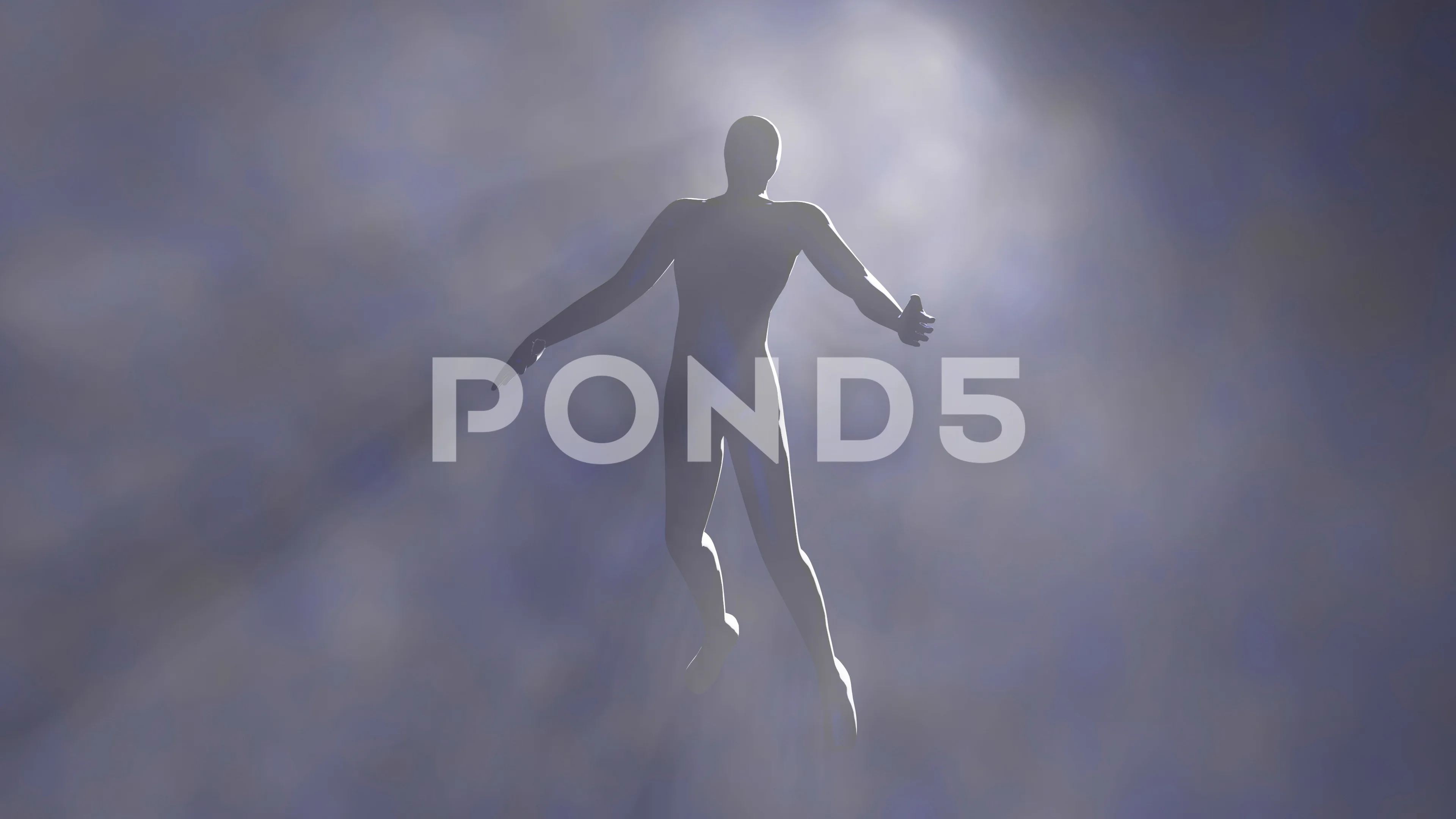 Floating Person Silhouette
