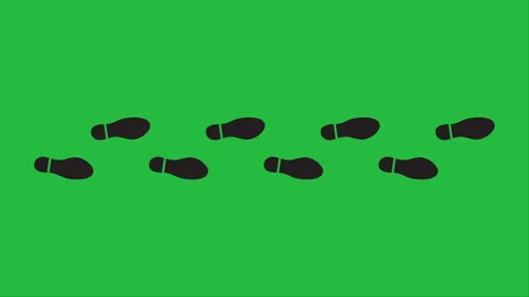 Footsteps Animation Stock Video Footage | Royalty Free Footsteps ...