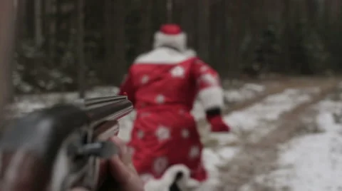 Santa With Rifle Stock Footage ~ Royalty Free Stock Videos | Pond5