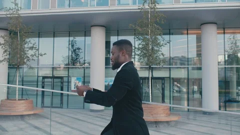 Man in formal suit dancing and throwing ... | Stock Video | Pond5