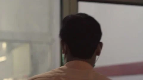 Man Gets Sprayed With Disinfectant In A ... | Stock Video | Pond5