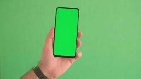 Man with Green Screen Chroma Key Smartph... | Stock Video | Pond5