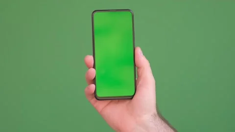 Man with Green Screen Chroma Key Smartph... | Stock Video | Pond5