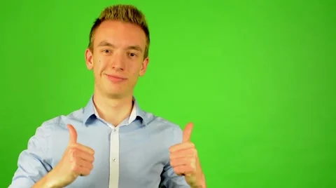 man - green screen - portrait - man agre... | Stock Video | Pond5