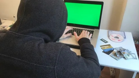 Computer Hacker Green Screen Stock Video Footage | Royalty Free ...