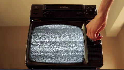 Man Hand putting VHS Into VCR and Old T... | Stock Video | Pond5
