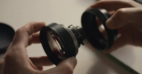 Hand Over Camera Lens Stock Video Footage | Royalty Free Hand Over ...