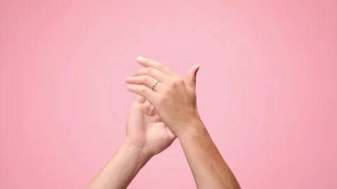 man holding hands in the air clapping, a... | Stock Video | Pond5