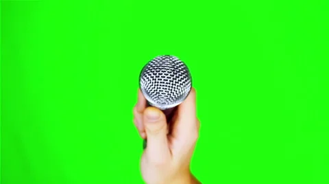 Microphone Green Screen Mic Stock Video Footage | Royalty Free ...