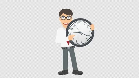Man is holding a watch. Animation of the... | Stock Video | Pond5