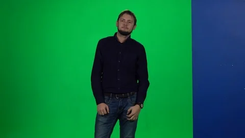 Man leaning hand on wall standing agains... | Stock Video | Pond5