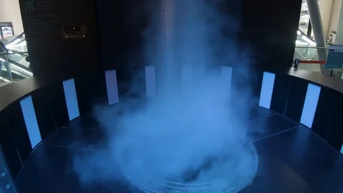 Man-made tornado science experiment insi... | Stock Video | Pond5