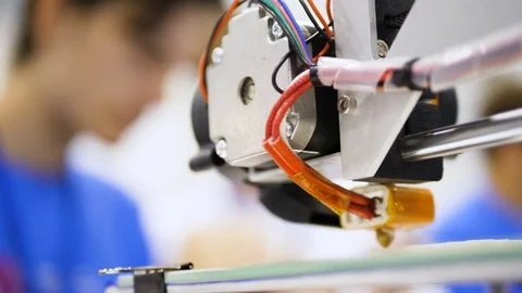 A man makes a layout for 3d printing. A ... | Stock Video | Pond5