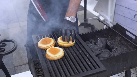 Man making burger. chef in form and glov... | Stock Video | Pond5