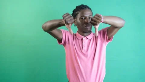 Man Making Dislike Sign | Stock Video | Pond5