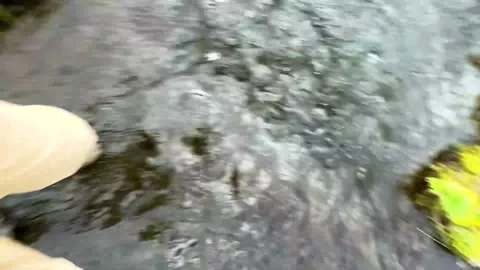 Man moving forward towards a drop off in... | Stock Video | Pond5
