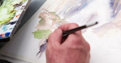 Water Colors Painyings Stock Videos – Royalty-Free HD & 4K Videos | Pond5