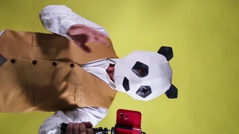 Panda Bear Mask Stock Videos – Royalty-Free HD & 4K Videos