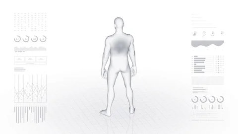 Man with pathology. 3d body of boy. Male... | Stock Video | Pond5