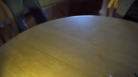 Man places a briefcase on a table, opens... | Stock Video | Pond5