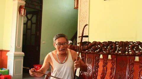 Man playing traditional instruments, Asi... | Stock Video | Pond5