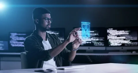 Hologram Dashboard Stock Footage ~ Royalty Free Stock Videos | Pond5